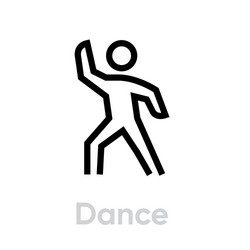 Dance movement sport and yoga people body icons Vector Image