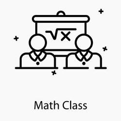 Math class Royalty Free Vector Image - VectorStock