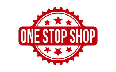 One stop shop icon eps 10 Royalty Free Vector Image