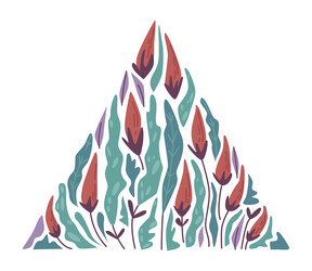 Wildflower floral icon Royalty Free Vector Image