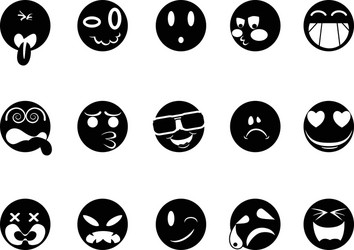 Apathetic emoticon with indifferent face isolated Vector Image