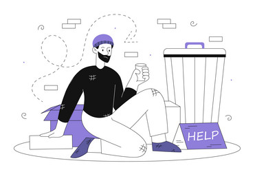 Homeless Black Man Vector Images (over 1,700)