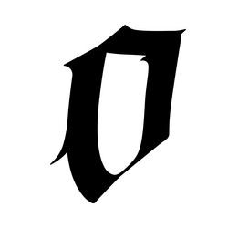 Letter O Gothic Vector Images 95
