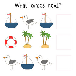 What comes next game cartoon Royalty Free Vector Image