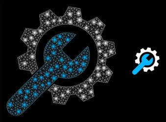 Web network repair service icon Royalty Free Vector Image