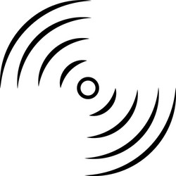 Square wave cycle icon Royalty Free Vector Image