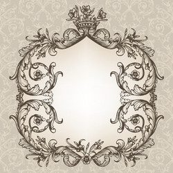 Vintage royal card Royalty Free Vector Image - VectorStock