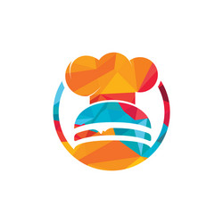Burger chef logo design template Royalty Free Vector Image