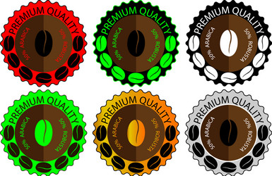 Coffee blend - sticker or label Royalty Free Vector Image
