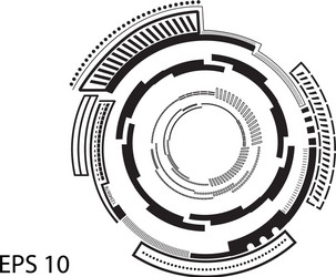 Round logo on white background Royalty Free Vector Image