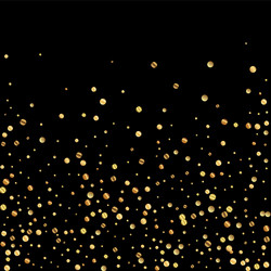 Gold glitter luxury sparkling confetti scattered Vector Image