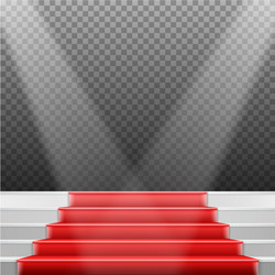 Stairs template 3d realistic winner stage Vector Image