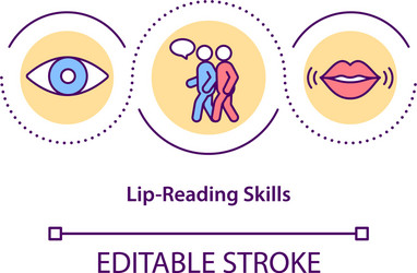 Lip Reading Vector Images (over 100)