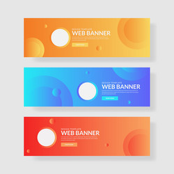 Website banner ui ux Royalty Free Vector Image