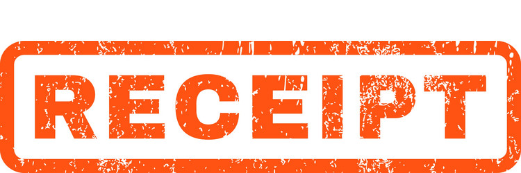 Receipt rubber stamp Royalty Free Vector Image