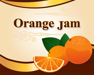 Apple jam label design template Royalty Free Vector Image