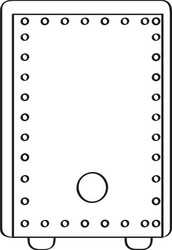 Peruvian box icon musical instrument Royalty Free Vector