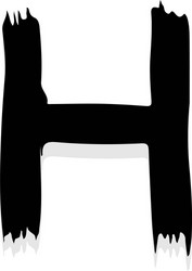 Scary horror logo letter y Royalty Free Vector Image