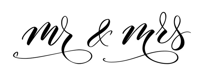 Mr and Mrs Font Vector Images (over 1,700)