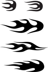 Flame vehicles Royalty Free Vector Image - VectorStock
