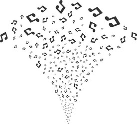 Exploding Music Notes Vector Images (over 130)