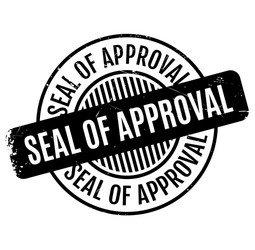 Simple line art of an approval stamp Royalty Free Vector