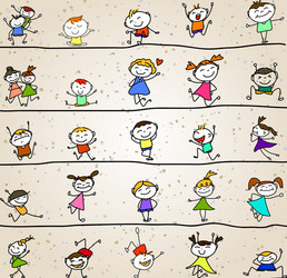 Multiple Action Cartoon Vector Images (93)