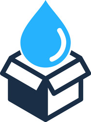 Drop delivery logo icon design Royalty Free Vector Image