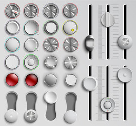 Knobs set Royalty Free Vector Image - VectorStock