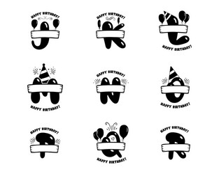 Birthday Letter R Vector Images (over 160)