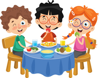 Kid cooking meal Royalty Free Vector Image - VectorStock