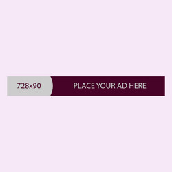468x60 advertising banner - place your ads here Vector Image