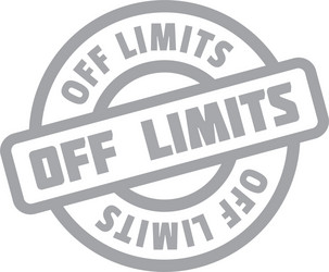 Off limits rubber stamp Royalty Free Vector Image