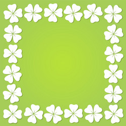 Four Leaf Clover Square Frame Vector Images (93)