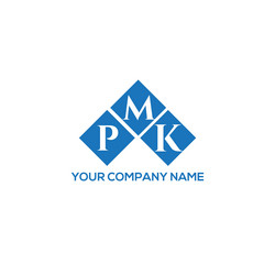 Pmk letter logo design on white background Vector Image