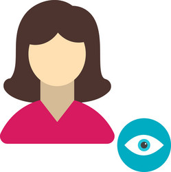 View female profile Royalty Free Vector Image - VectorStock