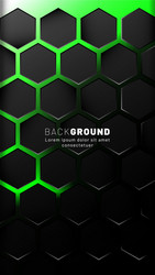 Vertical hexagon background gradient color light Vector Image