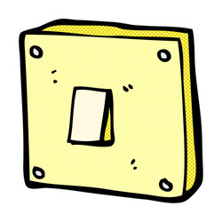 Comic cartoon industrial machine lever Royalty Free Vector