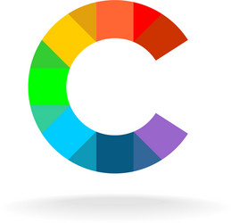 Rainbow Letter C Vector Images (over 660)