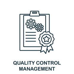 Quality control management icon 3d from company Vector Image
