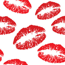 Red kiss print Royalty Free Vector Image - VectorStock