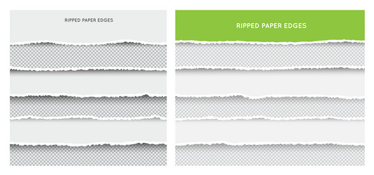 Torn square paper set Royalty Free Vector Image