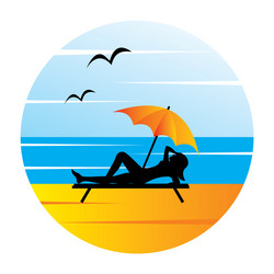 Beach Umbrella People Silhouette Vector Images (over 100)