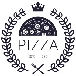 Pizza logo 1 Royalty Free Vector Image - VectorStock