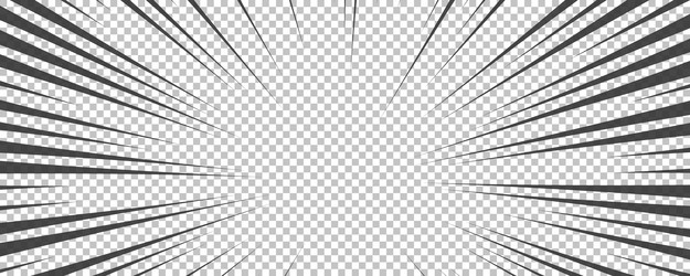 Black comic book transparent background Royalty Free Vector