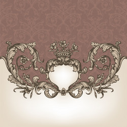 Vintage royal card Royalty Free Vector Image - VectorStock