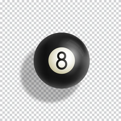Magic 8 ball eight isolated Royalty Free Vector Image