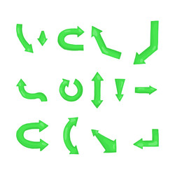 Reusable round arrows elements lifecycle arrow Vector Image