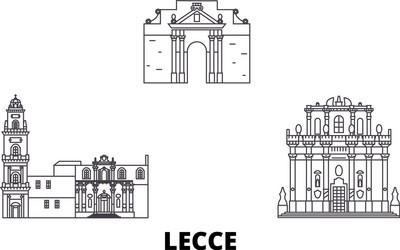 Italy lecce lecce cathedral travel landmark Vector Image