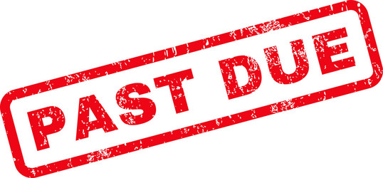 Past due watermark stamp Royalty Free Vector Image